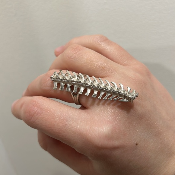 Blood Milk | Jewelry | Blood Milk Rattle Snake Vertebra Ring | Poshmark